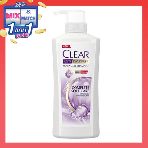 Boots, Clear Anti-Dandruff Complete Soft Care Shampoo Purple 400 Ml