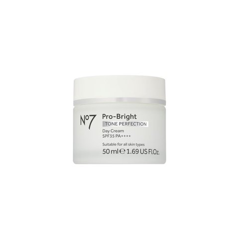 Boots, No7 Pro-Bright Tone Perfection Day Cream 50 ML.